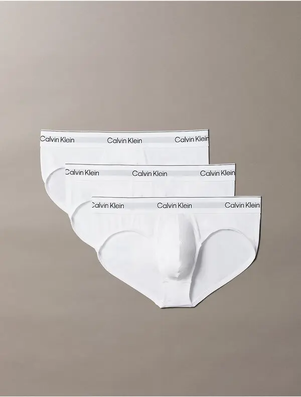 Calvin Klein Icon Cotton Stretch 3-pack Hip Brief - White