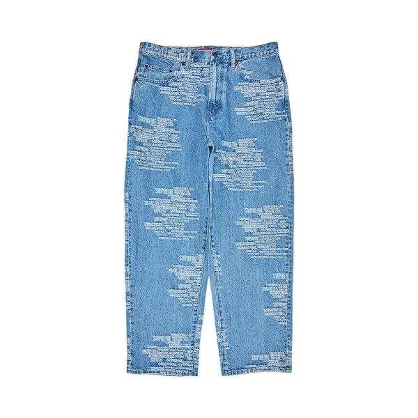 Supreme Trademark Jacquard Baggy Jean
