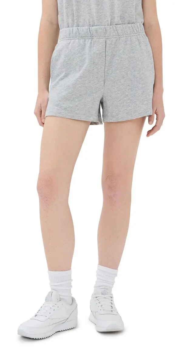 Tibi Lightweight Sweatshirting Short Shorts