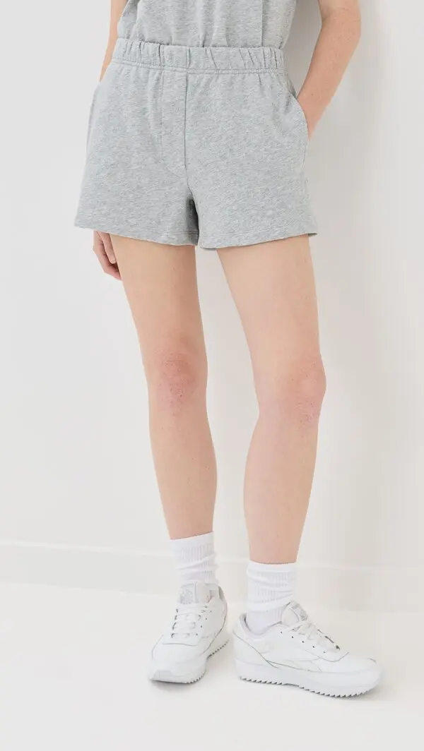 Tibi Lightweight Sweatshirting Short Shorts