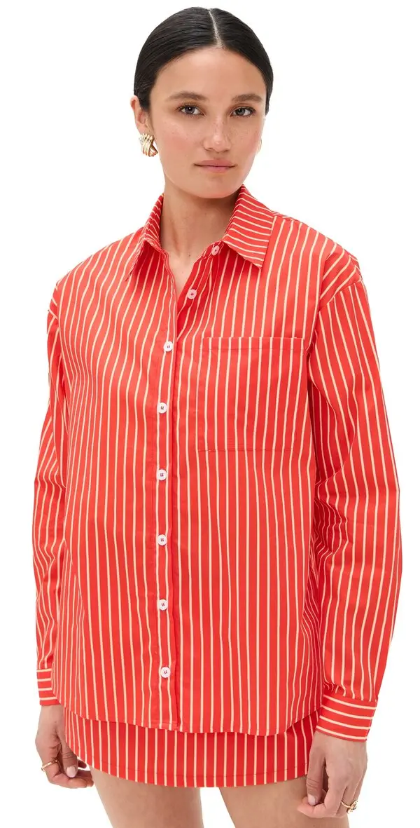 BAILEY ROSE Striped Button-down Shirt