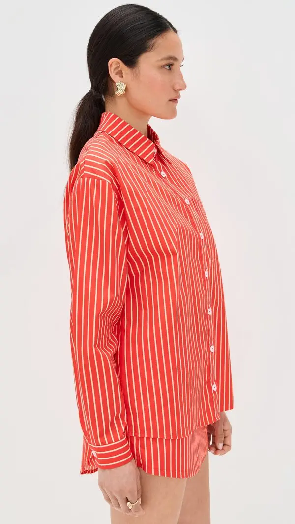 BAILEY ROSE Striped Button-down Shirt