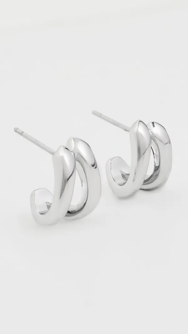 LUV AJ Layla Split Hoop Earrings