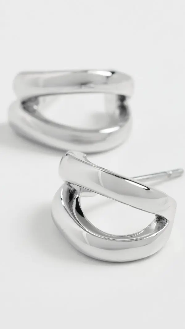 LUV AJ Layla Split Hoop Earrings
