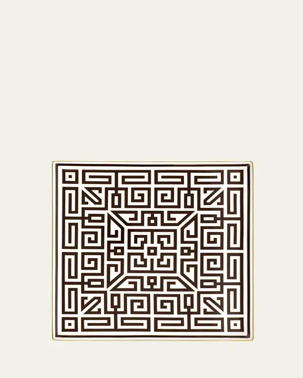 GINORI 1735 Vide Poche Square Plate - Brown