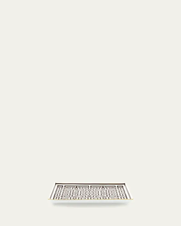 GINORI 1735 Vide Poche Square Plate - Brown