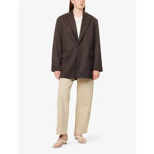 REPRESENT Crimp Single-breasted Woven Blazer