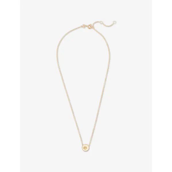 Tory Burch Kira Moonstone Pendant Necklace - Tory Gold / New Ivory