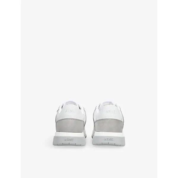 ARNE Leather And Mesh Low-top Trainers - White/oth