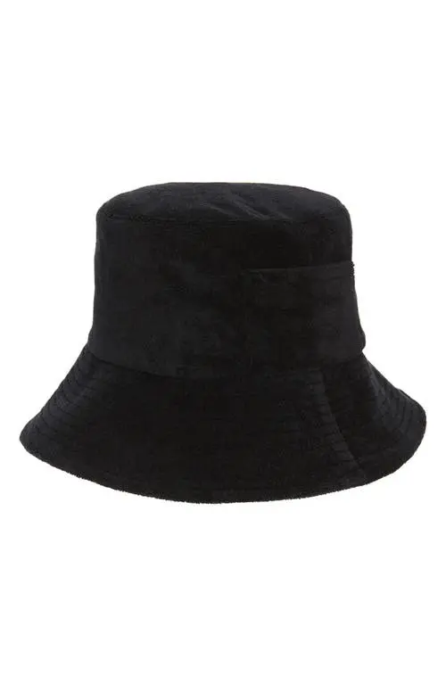 Lack Of Color Terry Wave Bucket Hat - Black