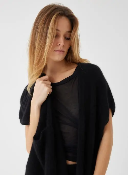 Majestic Filatures Ultra Soft Three Quarter Length Alpaca Blend Vest