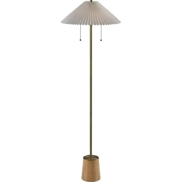 ADESSO Ophelia Floor Lamp - Antique Brass