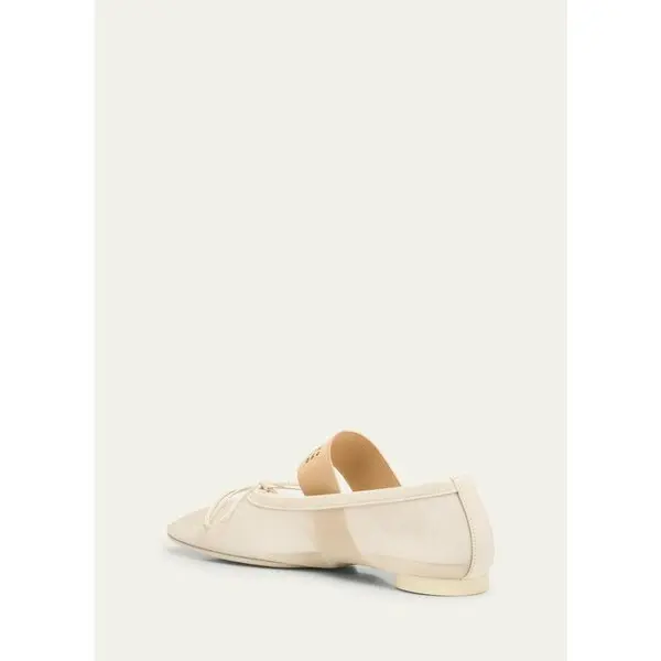 MAISON MARGIELA Mesh Anatomic Numeric Ballerina Flats