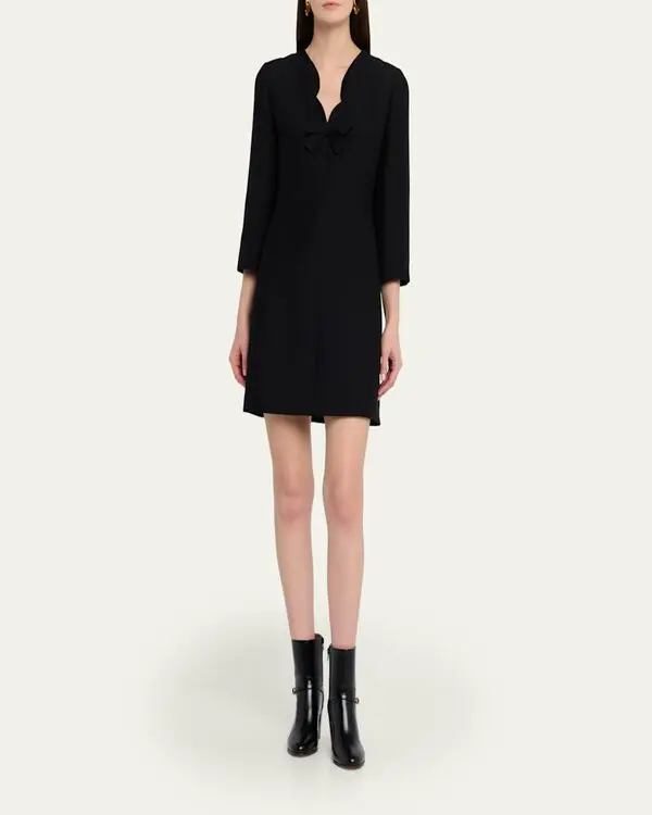 Valentino Garavani Pattie Leather Ankle Boots - Nero