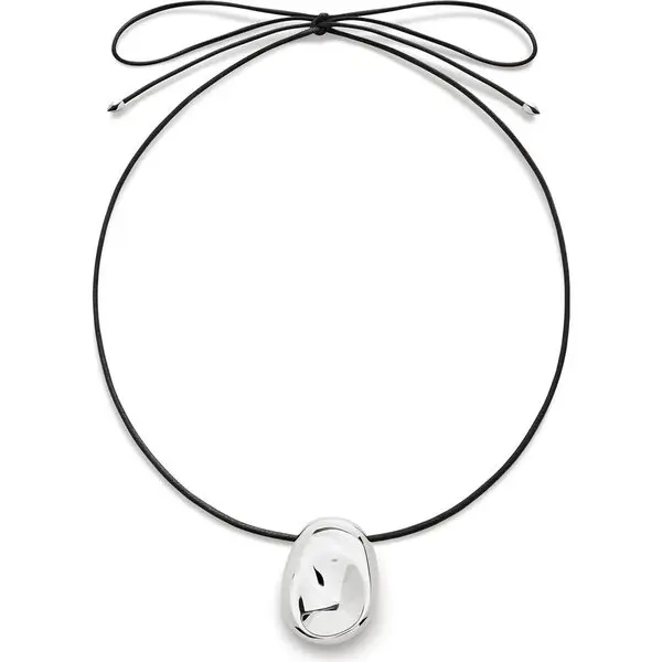 Monica Vinader Aria Cord Necklace - Sterling Silver
