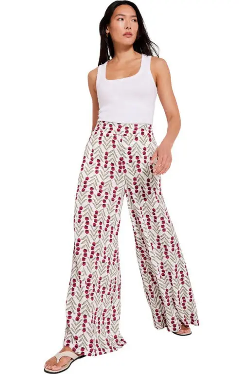 Mint Velvet Printed Wide Leg Trousers