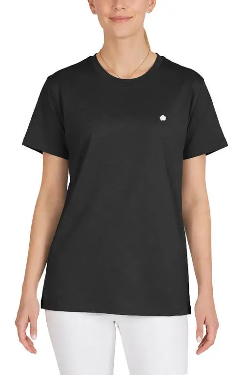 DALIX Lil Flower Lightweight Jersey Tee - Dark Gray