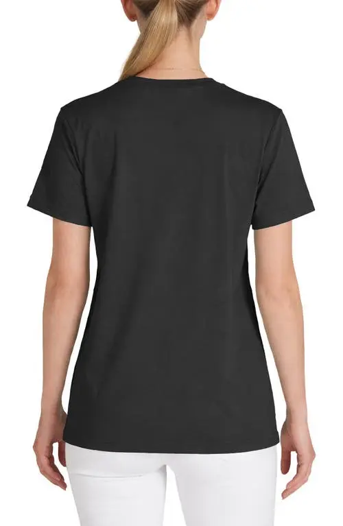 DALIX Lil Flower Lightweight Jersey Tee - Dark Gray