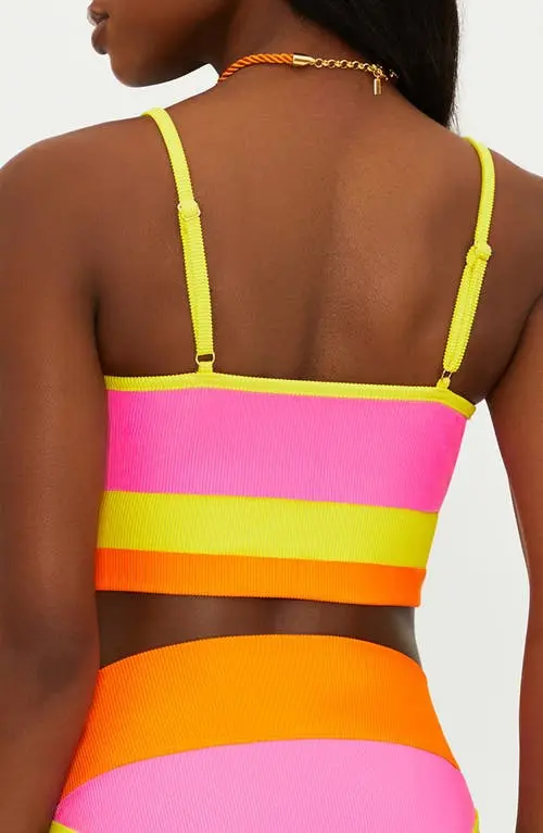 Beach Riot Eva Colorblock Bikini Top - Soleil Col
