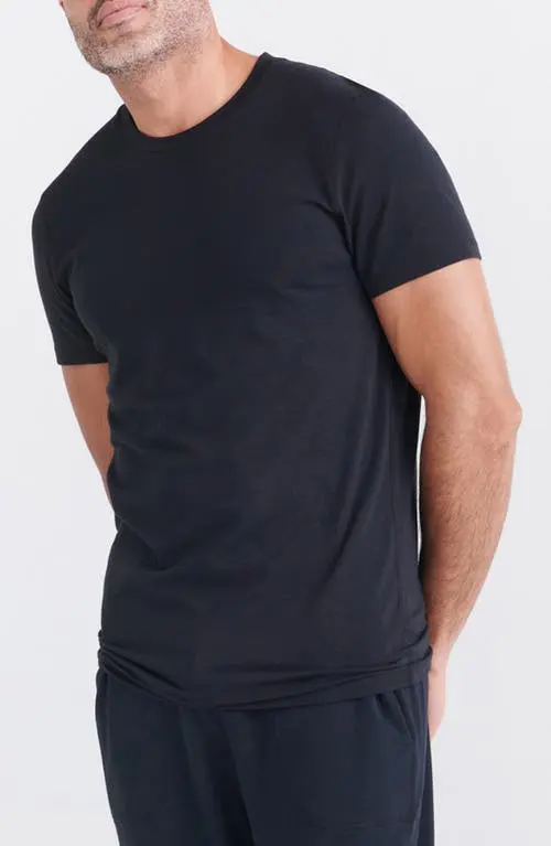 SAXX Droptemp® Cooling Cotton Slim Fit Crewneck Undershirt - Black