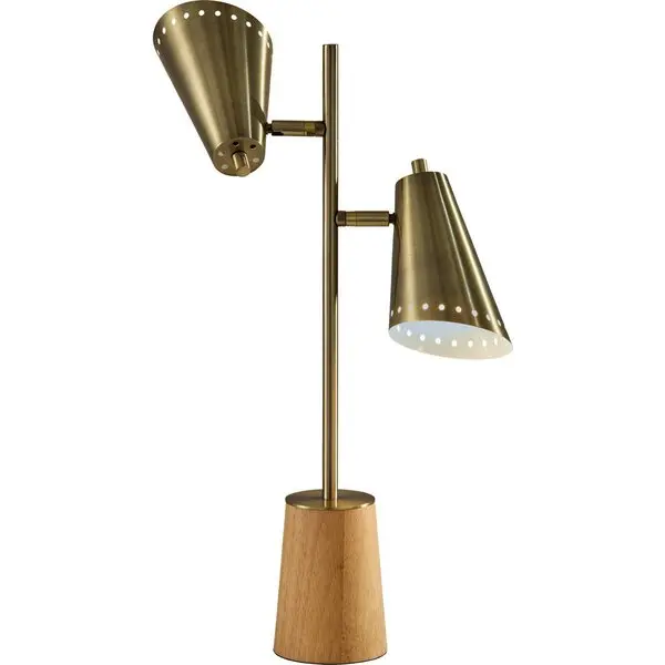 ADESSO Josephine Desk Lamp - Antique Brass