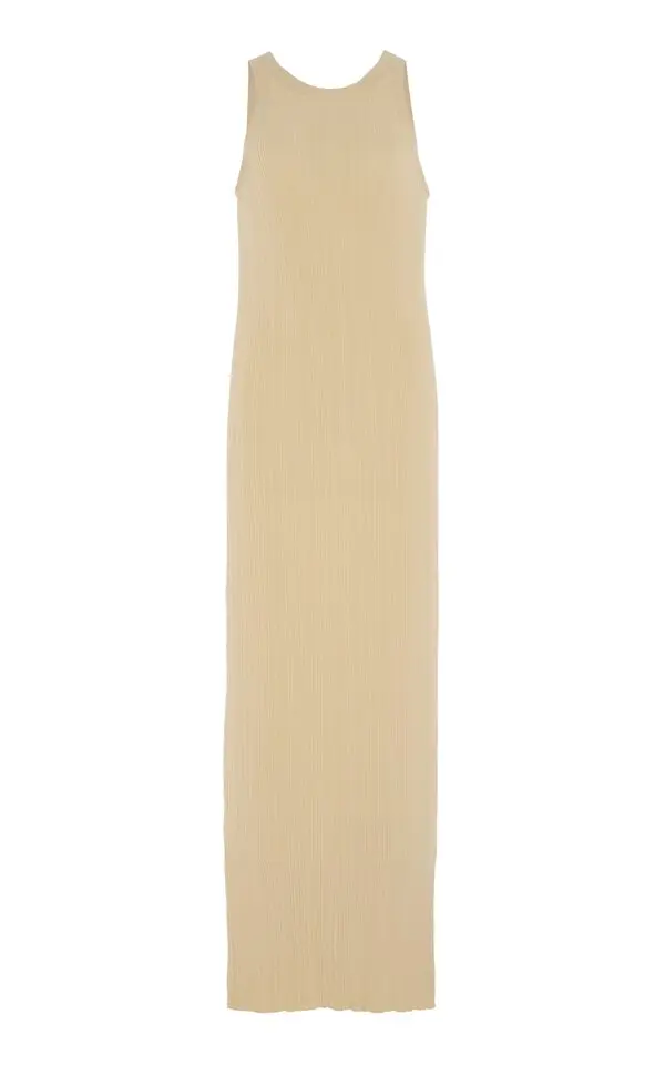 TOTÊME Seamless Cotton Maxi Dress - Neutral