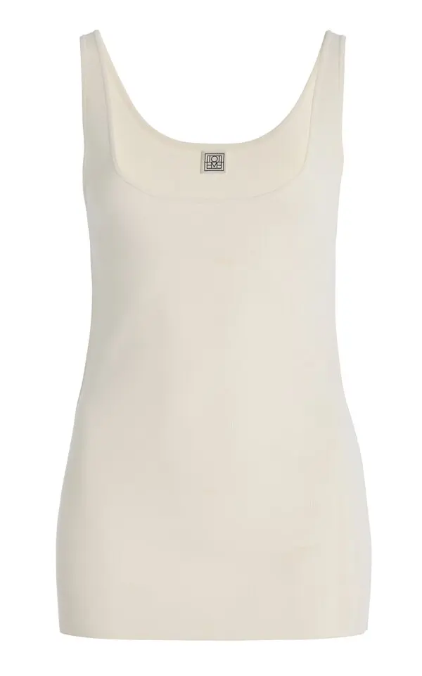 TOTEME Compact Knit Tank - White