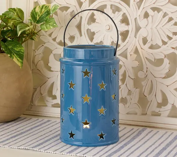 MARTHA STEWART 10' Illuminated Ceramic Star Lantern - One-color