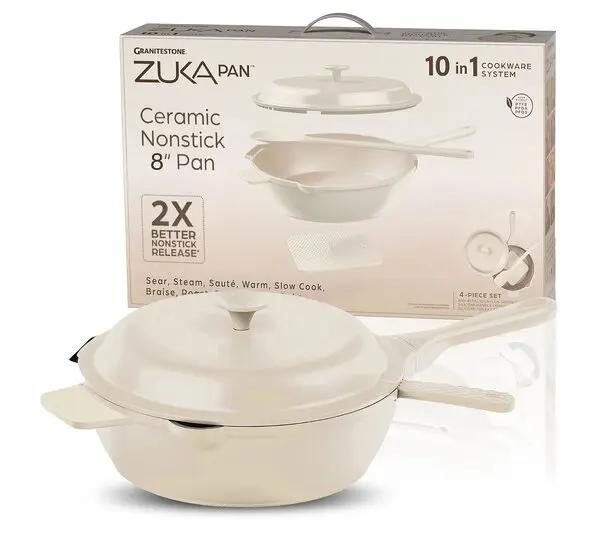 GRANITESTONE Zuka 10-in-1 Everyday 8' Cooking P An 4-piece Set - One-color