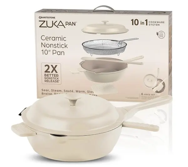 GRANITESTONE Zuka 10-in-1 Everyday 10' Cooking 6-piece Set - One-color