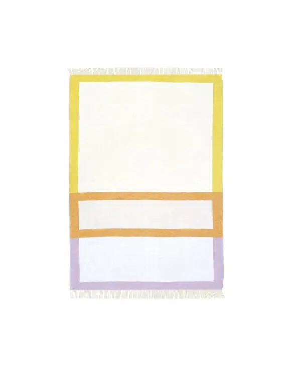 MAISON DEUX Color Block No. 1 Blanket, 51 L X 78 W