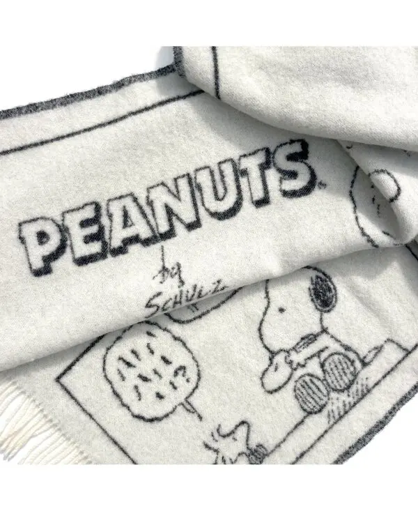 MAISON DEUX Peanuts Comic Strip Blanket, 51 L X 78 W