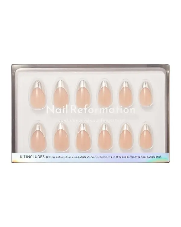 NAIL REFORMATION Press On Nails - Silver Tip