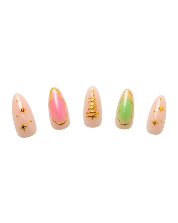 NAIL REFORMATION Press On Nails - Season's Glow Nails