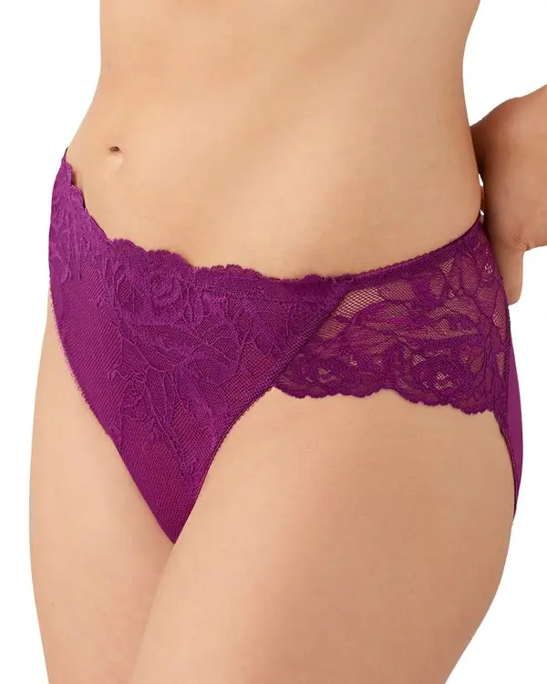 Wacoal Vivid Attraction High Cut Underwear - Dark Purple