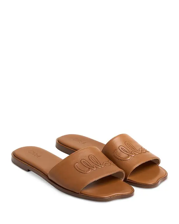 Chloé Flower Slide Sandals