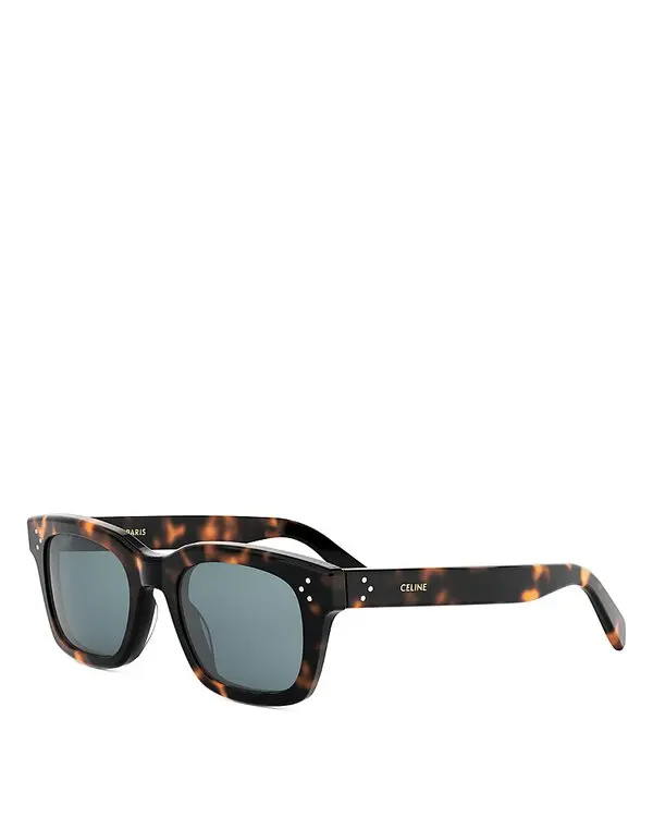 Celine Geometric Sunglasses, 51mm - Havana/blue