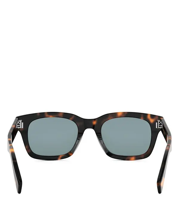 Celine Geometric Sunglasses, 51mm - Havana/blue
