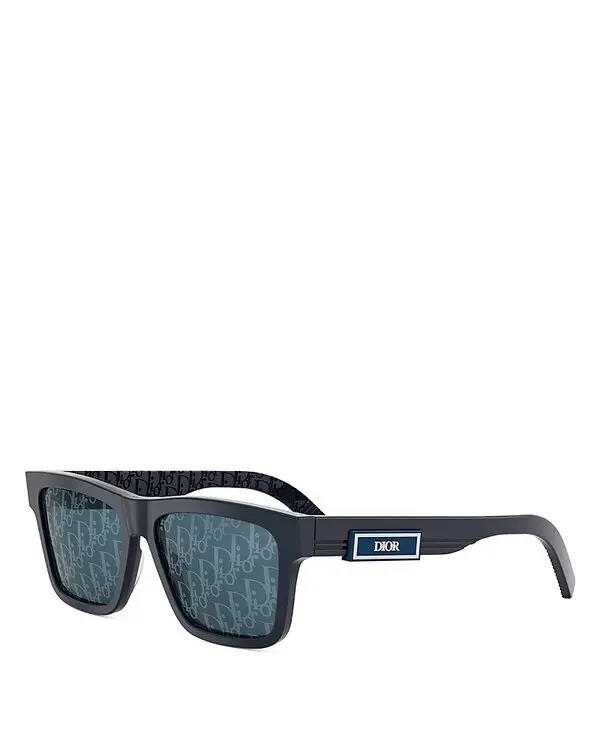 Dior B23 S4i Rectangle Sunglasses - Blue/blue Mirrored