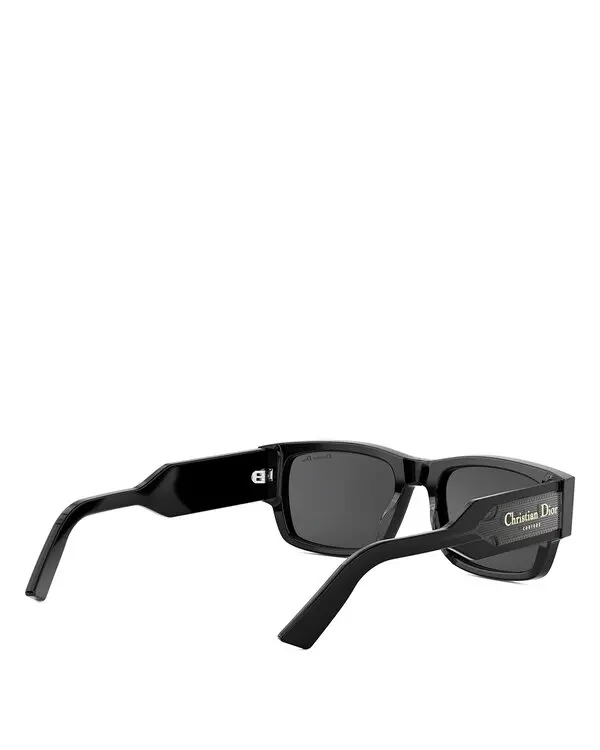 Dior Label S1i Rectangular Sunglasses - Black/smoke