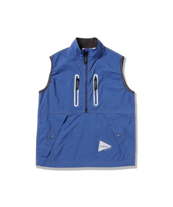 GRAMICCI X AND WANDER Brushed Nylon Vest - Blue
