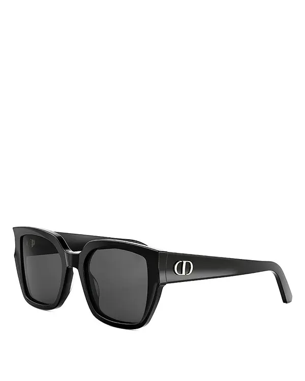 Dior Square Sunglasses, 53mm - Black/smoke