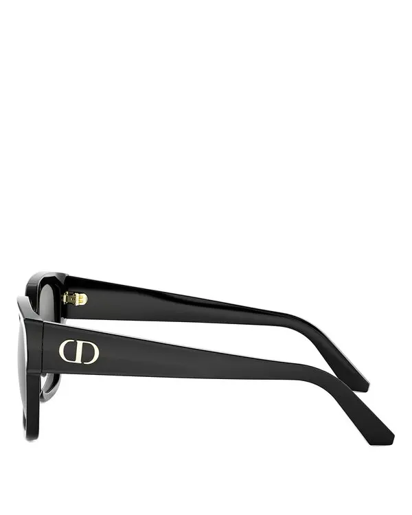 Dior Square Sunglasses, 53mm - Black/smoke