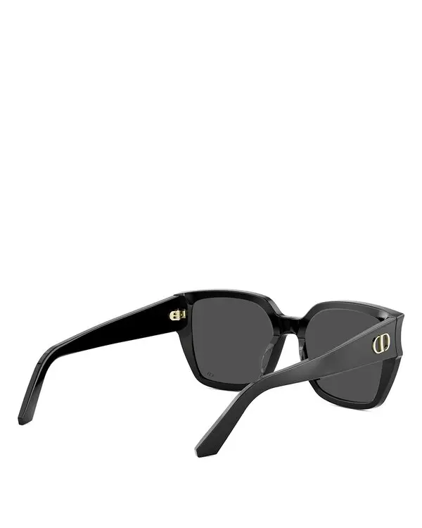 Dior Square Sunglasses, 53mm - Black/smoke
