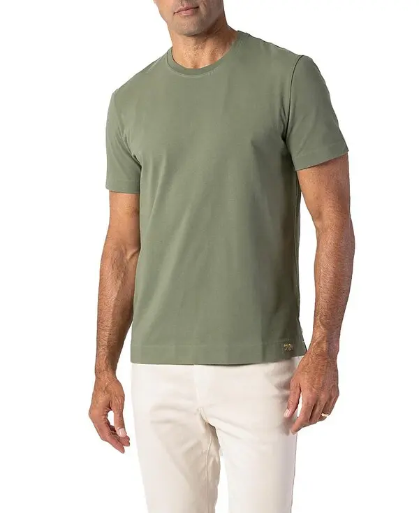 Robert Talbott Dean Stretch Jersey Tee - Olive