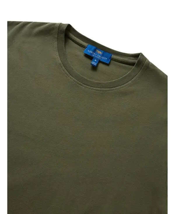 Robert Talbott Dean Stretch Jersey Tee - Olive