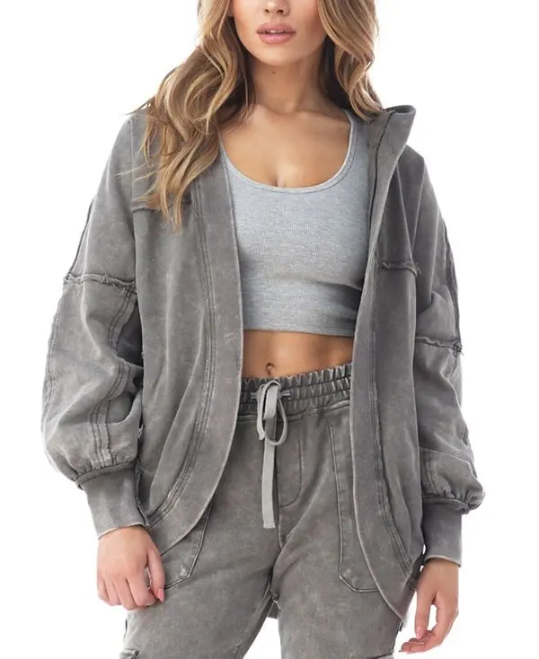 Heaven Open Cardigan - Charcoal