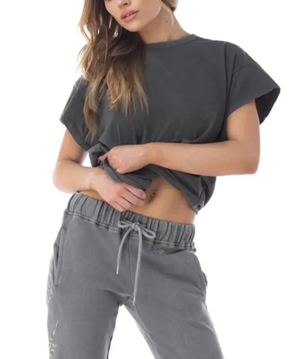 Heaven Boxy Tee - Charcoal