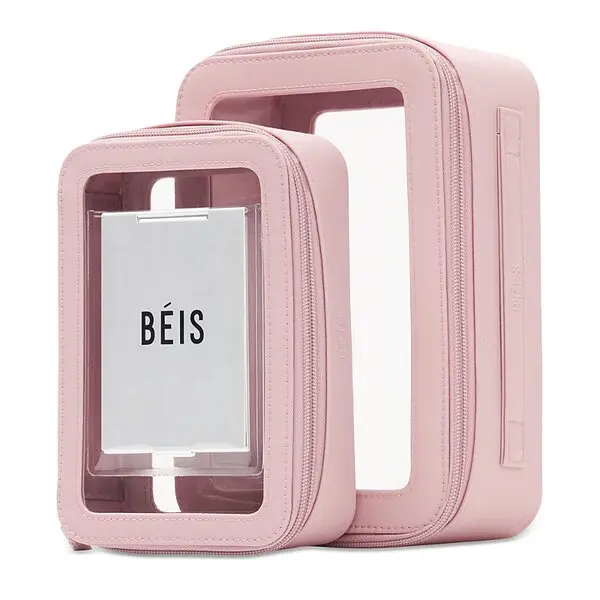 BEIS The In Flight Cosmetic Case - Atlas Pink