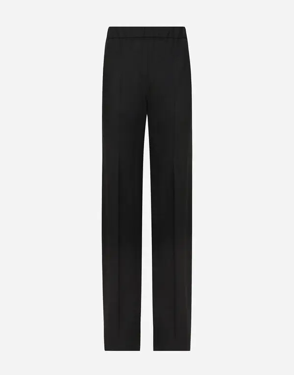 Dolce & Gabbana Flared Stretch Wool Twill Pants